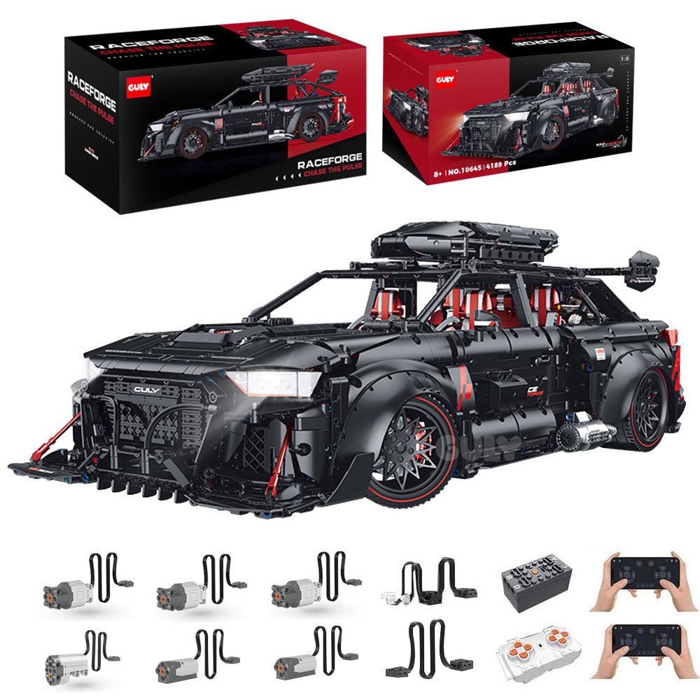 Technik Auto 1: 8 für Audi RS6, Groß Auto mit 6 Motoren Set, Technik A