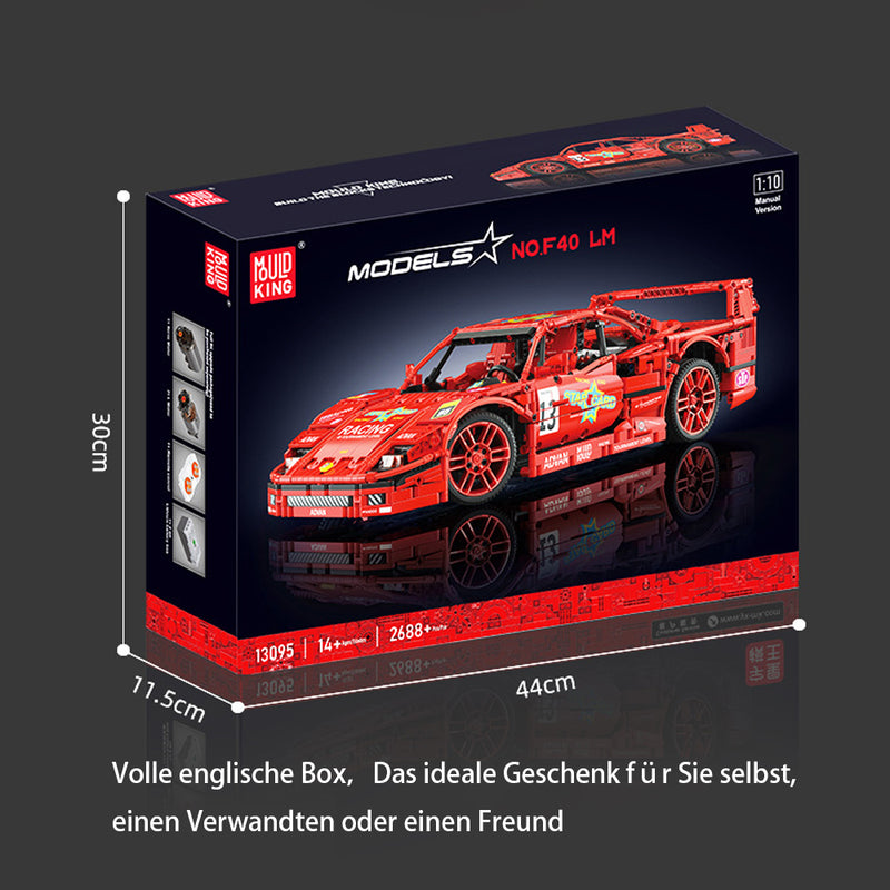 Technik Auto für Ferrari F40, 2688 Teile Technik Sportwagen Ferngesteu ...